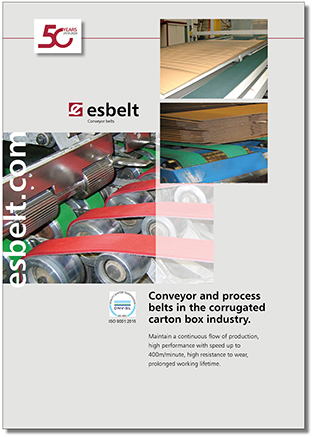 Belts for the corrugated carton box industry - ESBELT